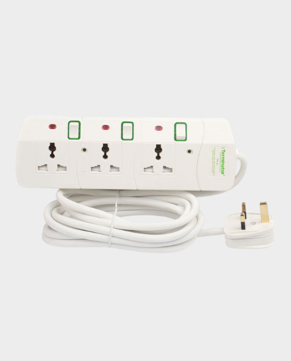 Buy Terminator 3 Way Universal Power Extension Socket in Qatar ...