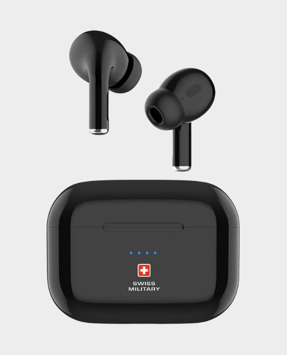 Buy Swiss Military Victor 8 In-Ear Wireless Earbuds ANC Black in Qatar ...