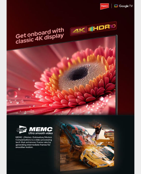 Buy Impex evoQ 65-Inch 4K UHD LED Google TV in Qatar - AlaneesQatar.Qa