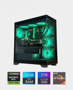 Buy Pre-Built Gaming PC | Ryzen 7 + RTX 5070 12GB OC + 32GB DDR5 ...