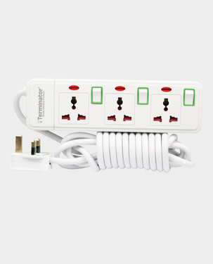 Buy Terminator 3 Way Universal Power Extension Socket | TPB 413N-3M in ...