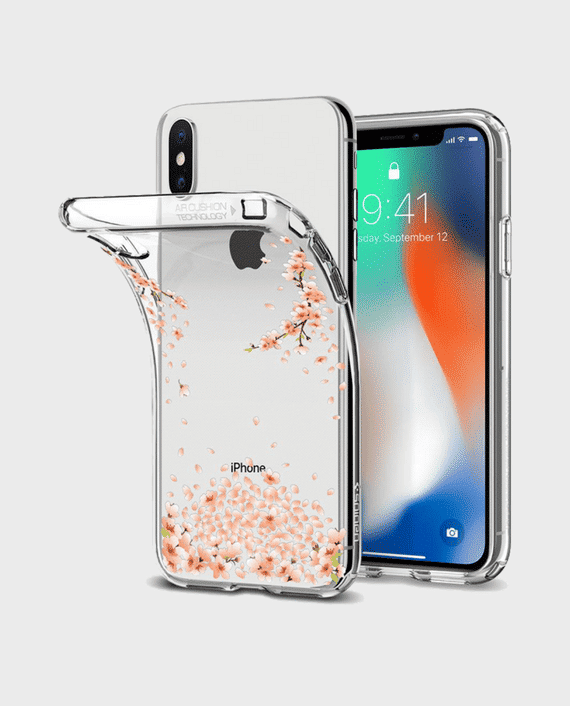Buy Spigen iPhone X Case Liquid Crystal Blossom in Qatar - AlaneesQatar.Qa