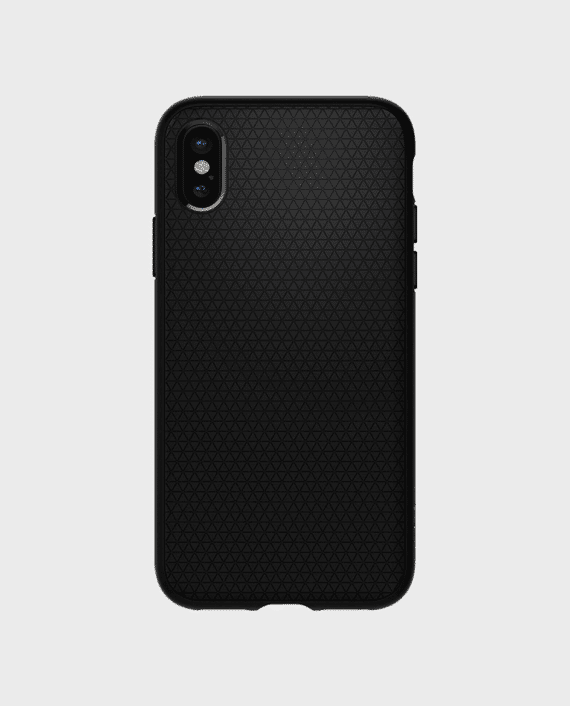 Buy Spigen iPhone X Case Liquid Air Matte Black in Qatar - AlaneesQatar.Qa