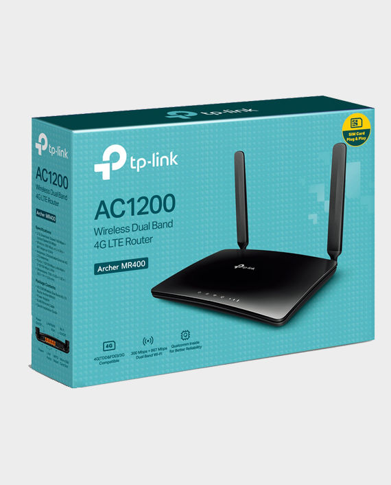 Buy TP-Link Archer MR400 AC1200 Wireless Dual Band 4G LTE Router in ...