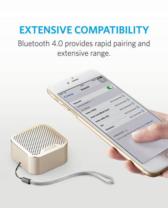 Buy Anker SoundCore Nano Bluetooth Speaker Golden - AlaneesQatar.Qa
