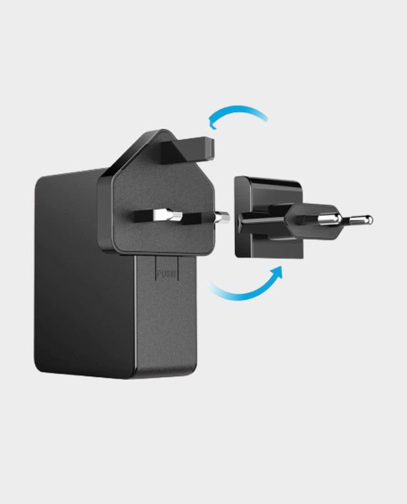 Buy Anker PowerPort 4 Lite Interchangeable EU and UK Plugs in Qatar ...