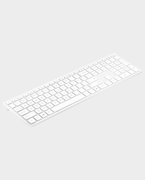 Buy HP Pavilion Wireless Keyboard 600 White 4CF02AA in Qatar ...