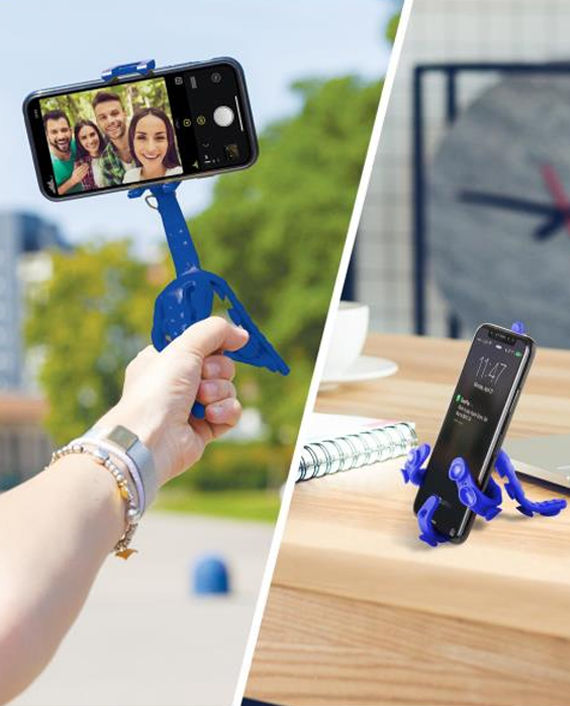 Buy Celly Squiddy Squiddybk Flexible Mini Tripod Blue in Qatar - AlaneesQatar.Qa