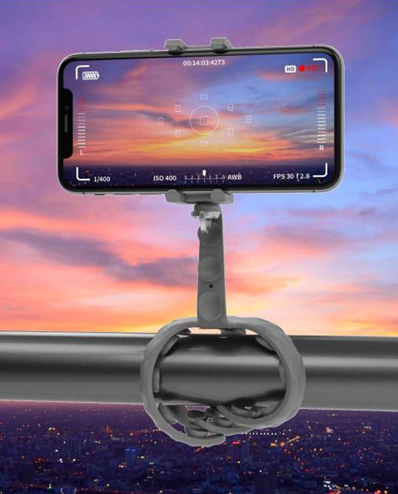 Buy Celly Squiddy Squiddybk Flexible Mini Tripod Grey in Qatar - AlaneesQatar.Qa