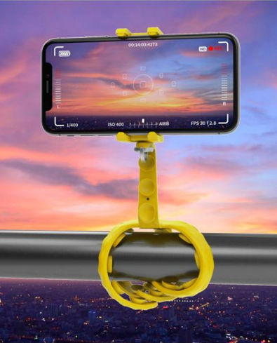 Buy Celly Squiddy Squiddybk Flexible Mini Tripod Yellow in Qatar - AlaneesQatar.Qa