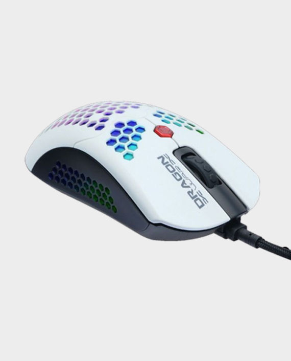Buy Dragon War ELE-G25-WH Ultra Light Honeycomb RGB Gaming Mouse 12000 ...