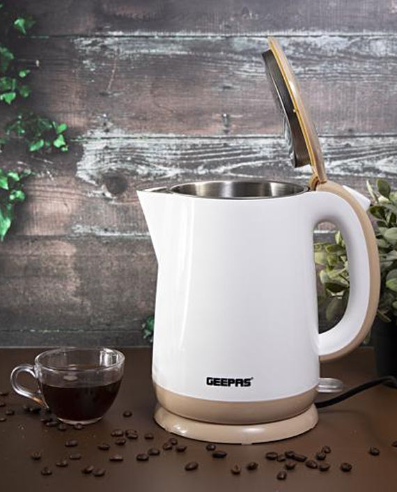 Buy Geepas GK6142 1.7 Litre Double Layer Kettle White in Qatar ...