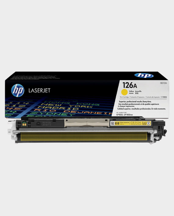 Buy HP CE312A 126A Original LaserJet Toner Cartridge Yellow in Qatar ...