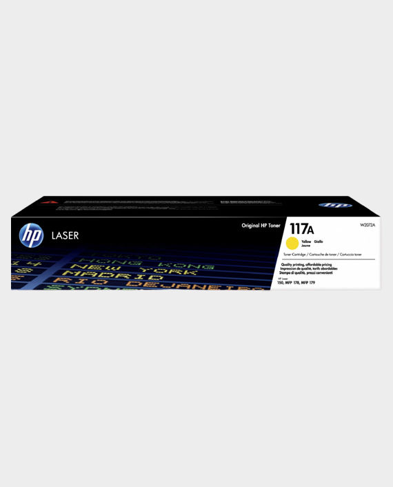 Buy HP W2072A 117A Original Laser Toner Cartridge Yellow in Qatar ...