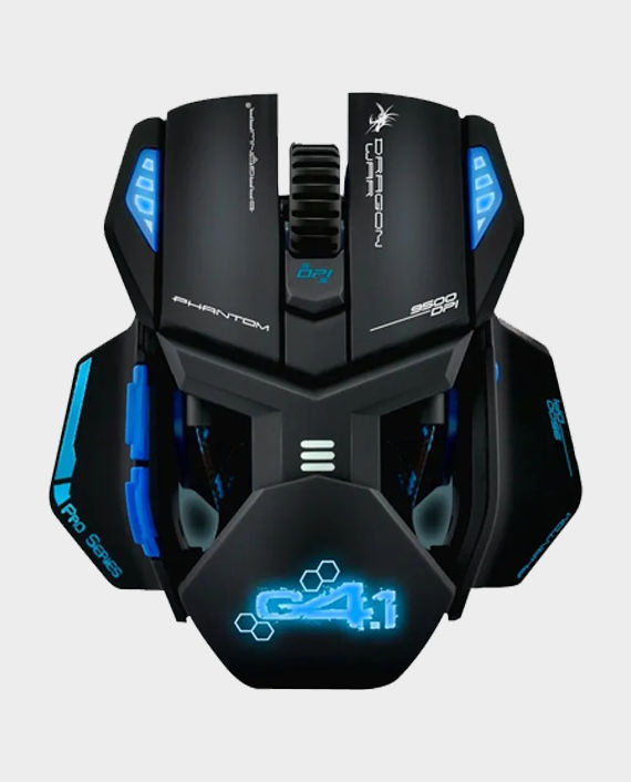 Buy Dragon War Phantom G4 Gaming Mouse 9500 DPI Blue in Qatar ...
