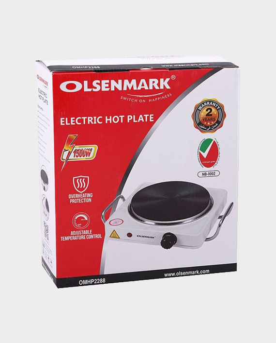 Buy Olsenmark OMHP2288 Electric Hot Plate White in Qatar - AlaneesQatar.Qa