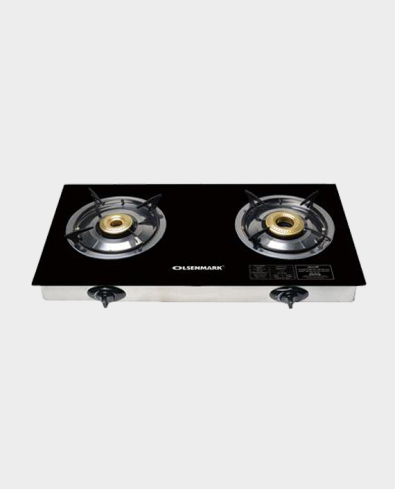 Buy Olsenmark OMK2317 Glass Double Burner Gas Cooker in Qatar ...