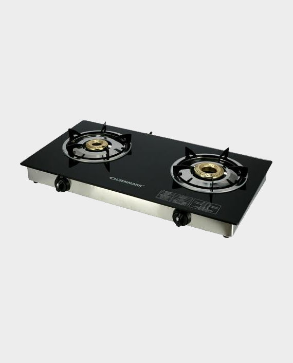 Buy Olsenmark OMK2317 Glass Double Burner Gas Cooker in Qatar ...