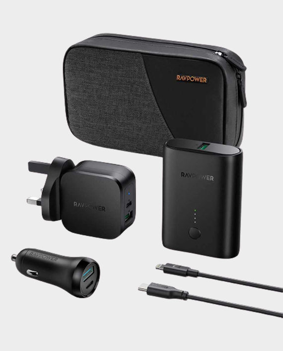 Buy RAVPower 5 in 1 PD Pioneer Power Bank Combo in Qatar - AlaneesQatar.Qa