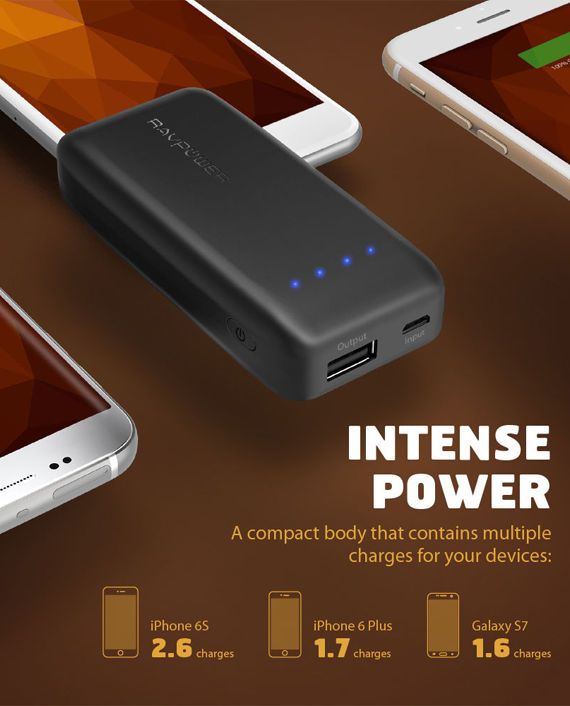 Buy RAVPower Ace Series 6700mah Power Bank with Ismart Technology in ...