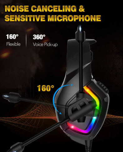 Buy Runmus K1 RGB Gaming Headset in Qatar - AlaneesQatar.Qa