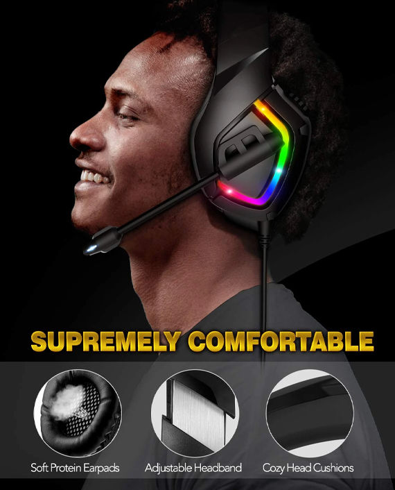 Buy Runmus K1 RGB Gaming Headset in Qatar - AlaneesQatar.Qa