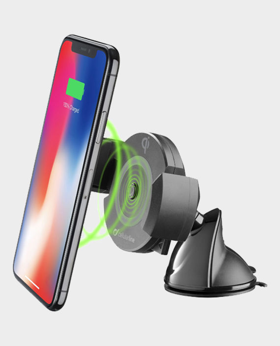 Buy Cellularline Pilot Active Suction Cup Wireless Car Holder in Qatar ...