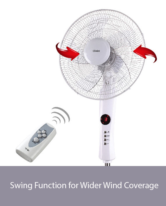 Buy Clikon CK2813-N 16 Inch Stand Fan With Remote in Qatar ...