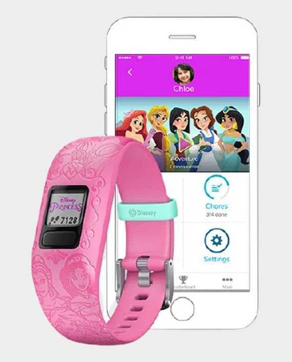 Buy Garmin Vivofit Jr.2 Adjustable Smartwatch Disney Princess Pink in ...