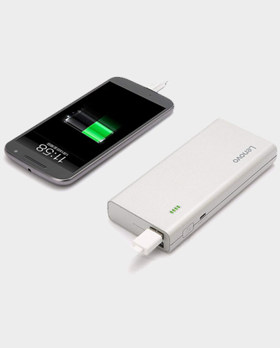 Buy Lenovo 13000mAh Power Bank PA13000 Silver in Qatar - AlaneesQatar.Qa