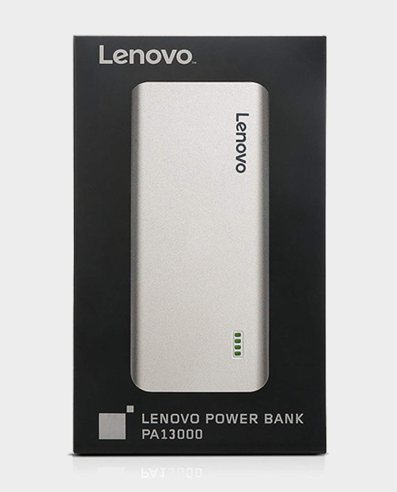 Buy Lenovo 13000mAh Power Bank PA13000 Silver in Qatar - AlaneesQatar.Qa