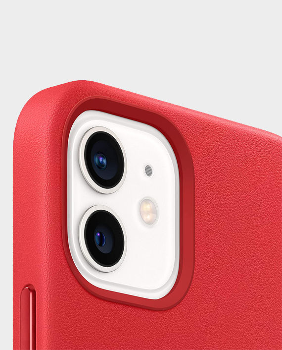 Buy Apple iPhone 12/12 Pro MagSafe Leather Case Red in Qatar ...