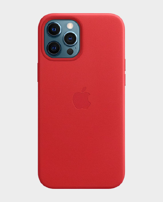 Buy Apple iPhone 12 Pro Max MagSafe Leather Case Red in Qatar ...
