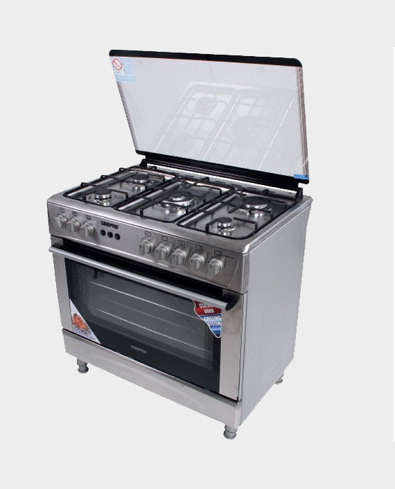 Buy Geepas GCR9051 90x60 cm Ceramic Plate Free Standing Cooking Range ...