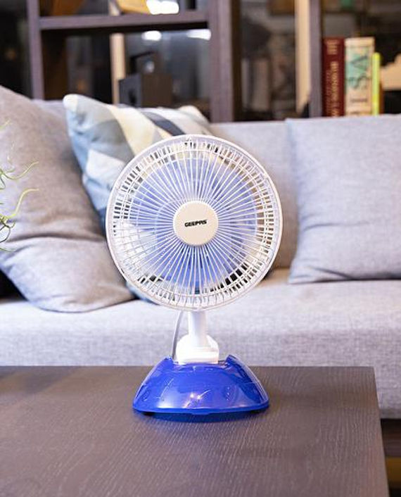 Buy Geepas GF9608 6-inch 2 in 1 2 Speed Table Fan with Clip in Qatar ...