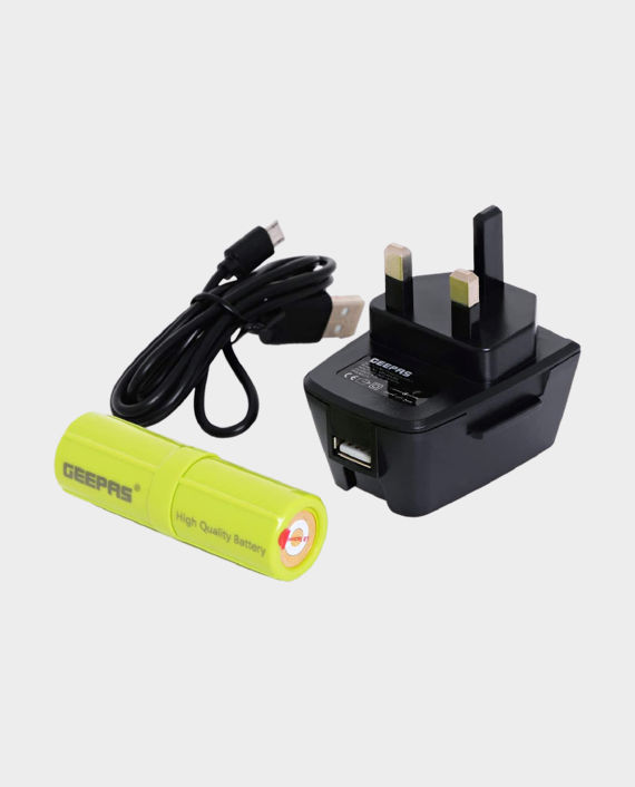 Buy Geepas Moonwalker GFL4652WL Rechargeable LED Flashlight in Qatar - AlaneesQatar.Qa