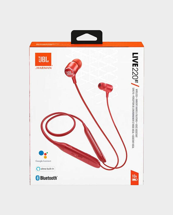 Buy JBL Live 220BT Wireless Bluetooth Headset Red in Qatar ...