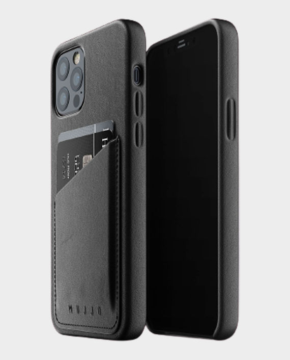 Buy Mujjo iPhone 12 & 12 Pro Full Leather Wallet Case Black in Qatar ...