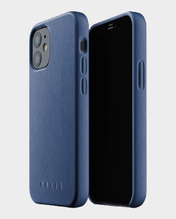 Buy Mujjo iPhone 12 Mini Full Leather Case Monaco Blue in Qatar ...