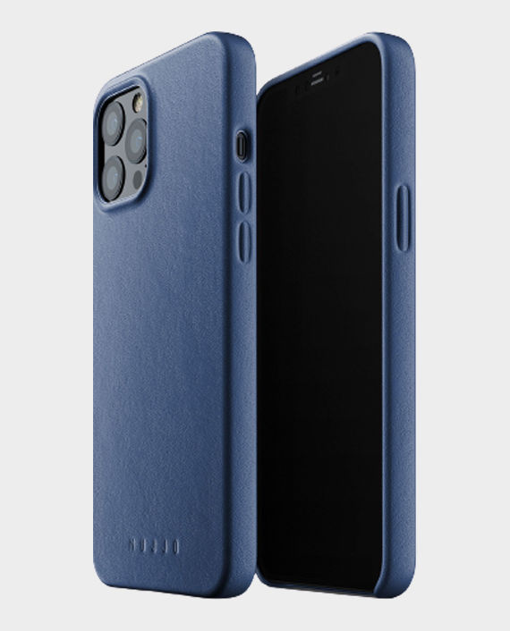 Buy Mujjo iPhone 12 Pro Max Full Leather Case Blue in Qatar ...