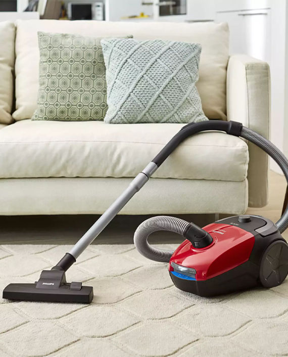 Buy Philips FC8293/62 PowerGo Vacuum Cleaner with Bag Sporty Red in ...
