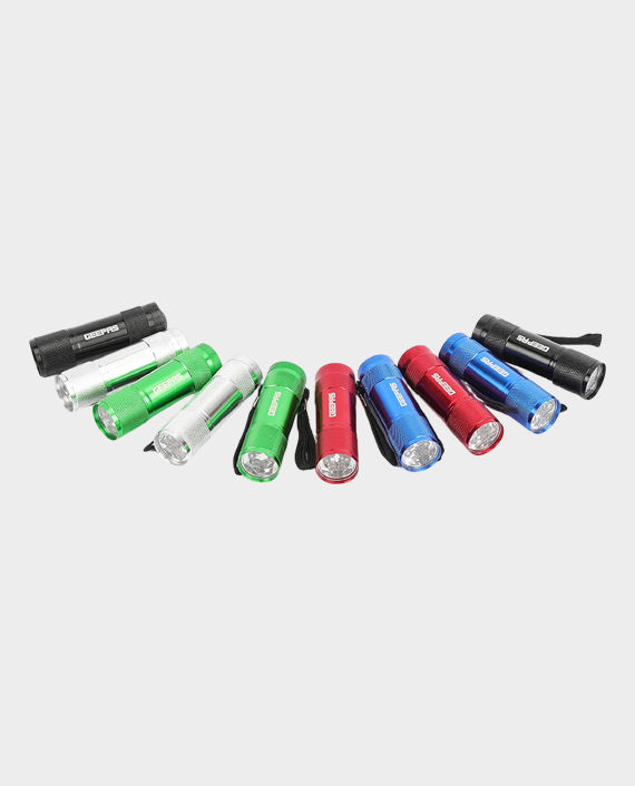 Buy Geepas GFL51016UK 10 Pack Aluminum LED Flashlights Set in Qatar ...