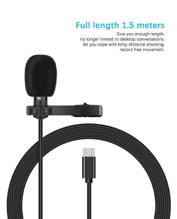 Buy Candc DC-C4 Clip on Usb Type-C Lapel Microphone in Qatar ...