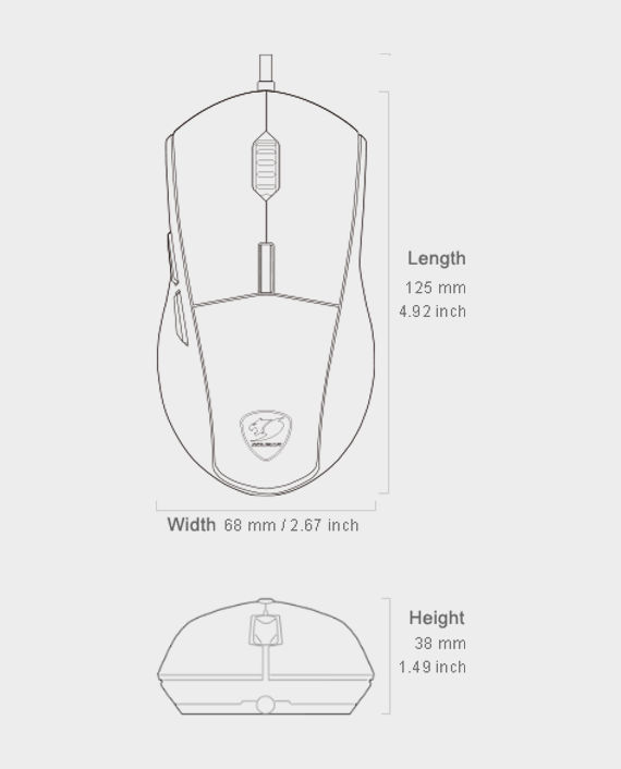 Buy Cougar Minos XT Gaming Mouse in Qatar - AlaneesQatar.Qa
