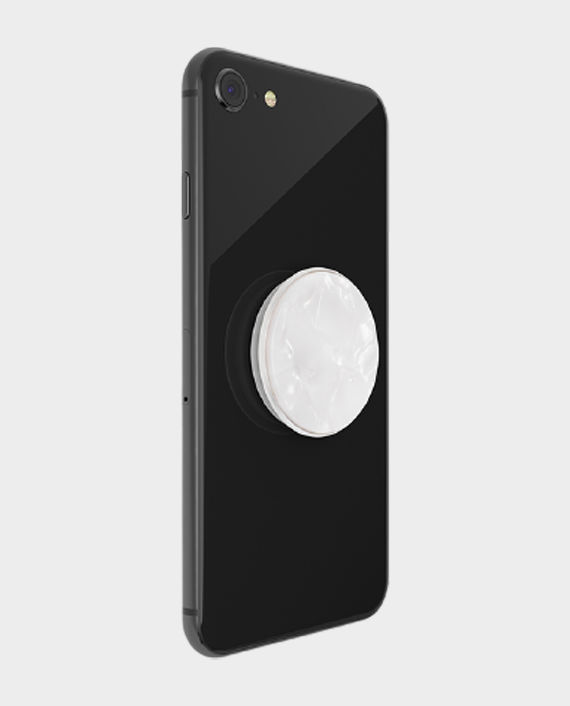 Buy Popsockets PopGrip Luxe Acetate Pearl White in Qatar - AlaneesQatar.Qa