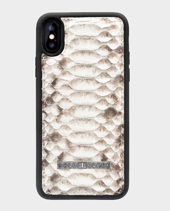 Buy Gold Black Exotic iPhone XS Case Python Natural in Qatar ...