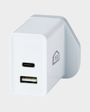 Buy ICE CUBE Secure - Dual-Port USB Wall Charger in Qatar - AlaneesQatar.Qa