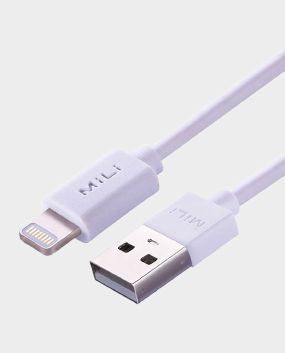Buy MiLi USB-A to Lightning Cable 3M White in Qatar - AlaneesQatar.Qa