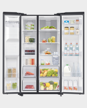 Buy Samsung RS64R5331B4/SG Side by Side Refrigerator 617L in Qatar ...
