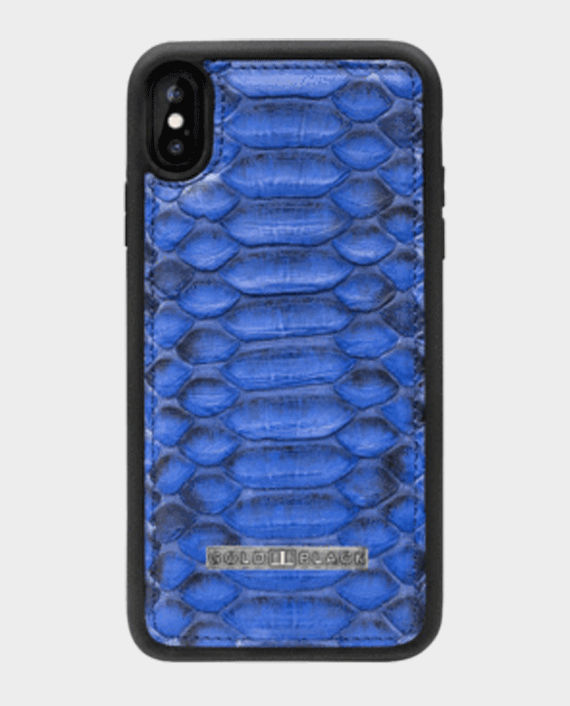 Buy Gold Black Exotic iPhone XS Max Case Python Blue in Qatar ...